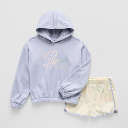Click here for PUMA Big Kid Girls 2-pc. Short Set  S (7)  Blue prices