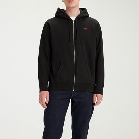 Levis Core Zip Up Mens Long Sleeve Zipper Hoodie  X-large  Black