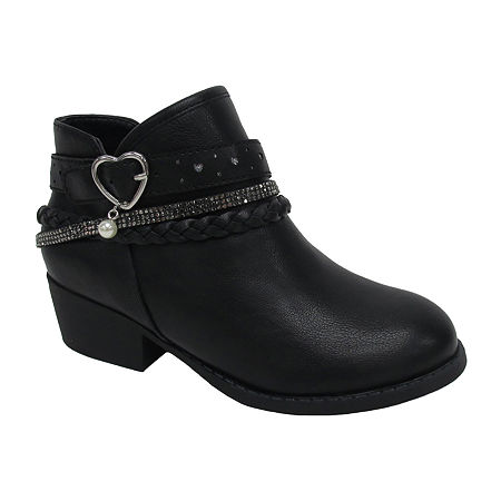 Click here for Pop Big Kid Girls Patty Block Heel Booties  1 Medi... prices