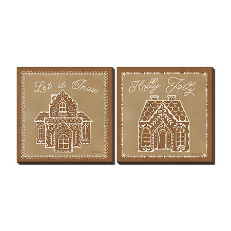 Click here for Streamline Art Holly Jolly Set Canvas Art  One Siz... prices