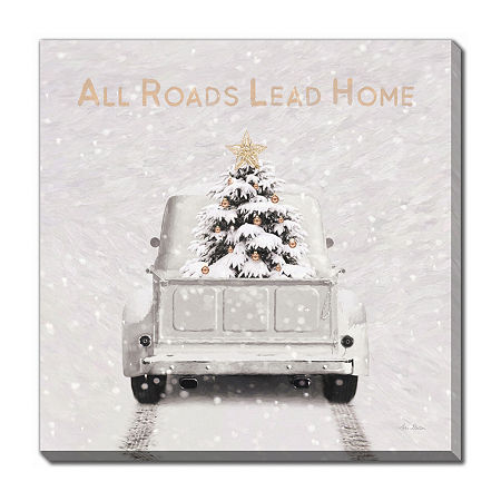 Click here for Streamline Art All Roads Lead Home Canvas Art  One... prices
