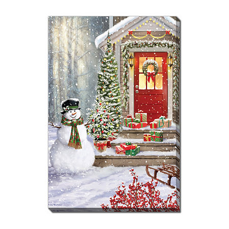 Click here for Streamline Art Festive Welcome Canvas Art  One Siz... prices