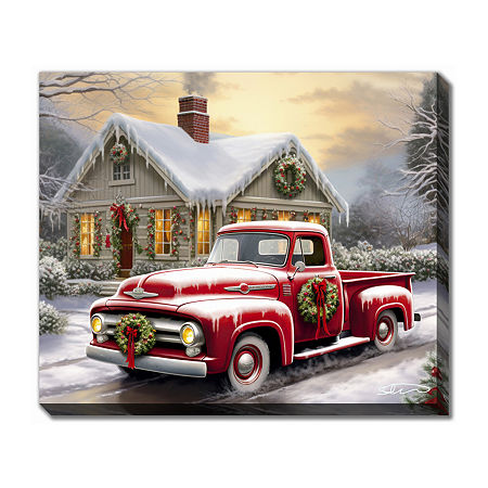 Click here for Streamline Art Truck I Canvas Art  One Size  Red prices