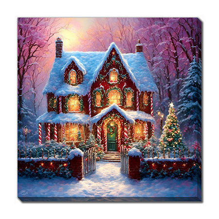 Click here for Streamline Art Candy Cane Lane Canvas Art  One Siz... prices
