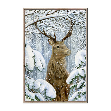 Click here for Streamline Art Forest Stag Canvas Art  One Size  B... prices
