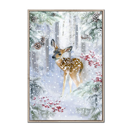 Click here for Streamline Art Forest Fawn Canvas Art  One Size  B... prices