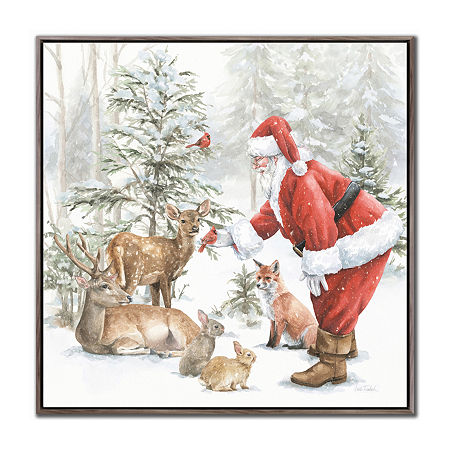 Click here for Streamline Art Woodland Santa Ii Canvas Art  One S... prices