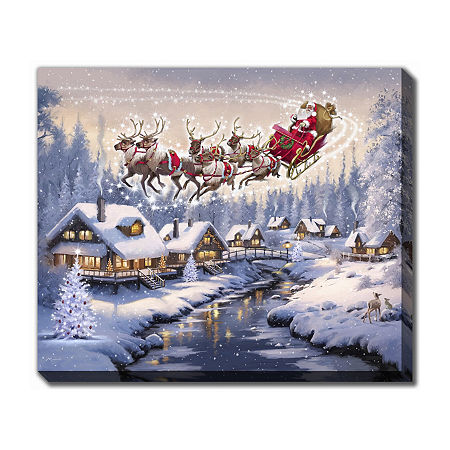 Click here for Streamline Art Santas Sleigh Canvas Art  One Size... prices