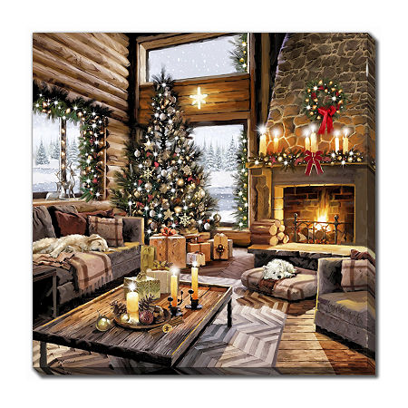 Click here for Streamline Art Rustic Cabin Canvas Art  One Size... prices