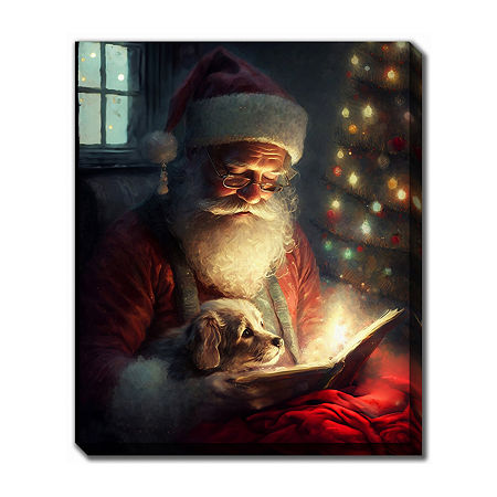 Click here for Streamline Art Santa Cuddles Canvas Art  One Size... prices