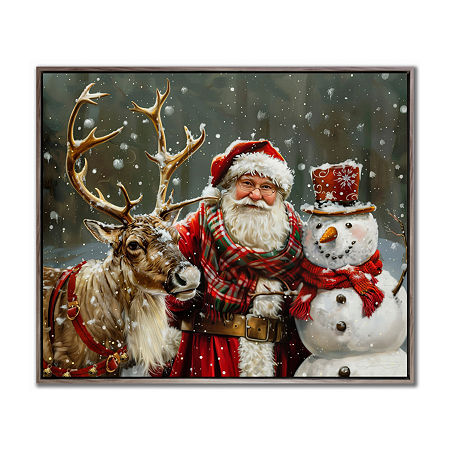 Click here for Streamline Art Santa Companions Canvas Art  One Si... prices