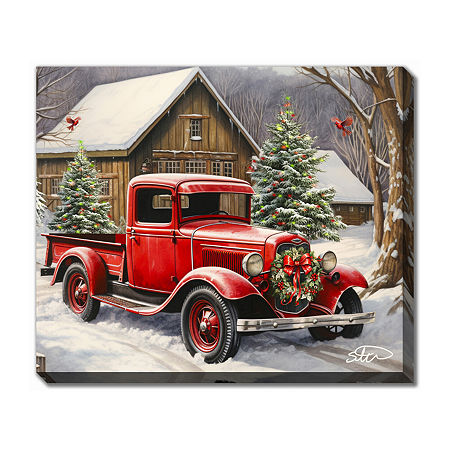 Click here for Streamline Art Truck Ii Canvas Art  One Size  Red prices