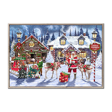 Click here for Streamline Art Santas Workshop Canvas Art  One Siz... prices