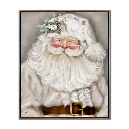 Click here for Streamline Art Santa Portrait Canvas Art  One Size... prices