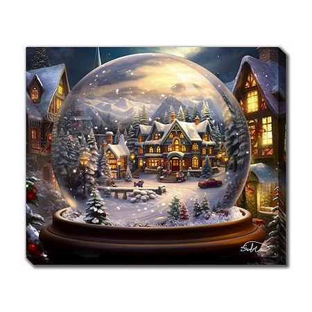 Click here for Streamline Art Snow Globe Ii Canvas Art  One Size... prices