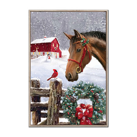 Click here for Streamline Art Horse And Cardinal Canvas Art  One... prices