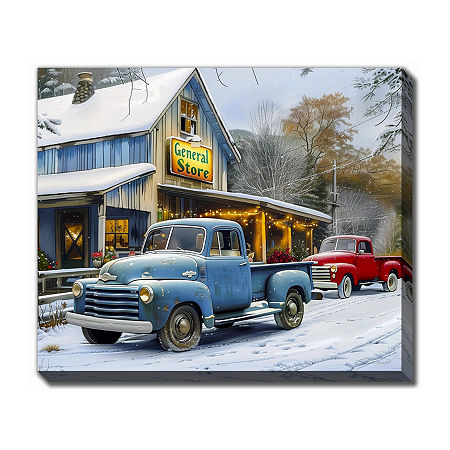 Click here for Streamline Art Winter Trucks Canvas Art  One Size... prices