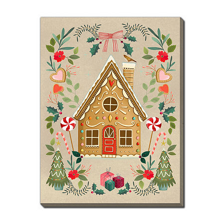Click here for Streamline Art Gingerbread Cottage Canvas Art  One... prices