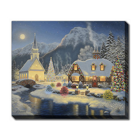 Click here for Streamline Art Winter Village Canvas Art  One Size... prices