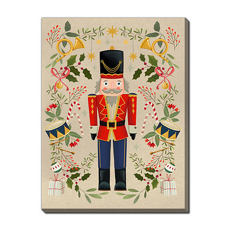 Click here for Streamline Art Nutcracker Wreath Canvas Art  One S... prices