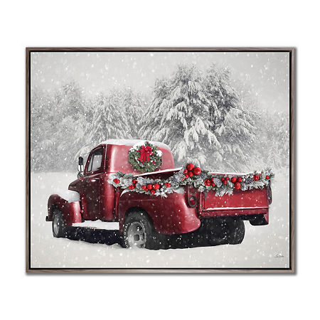 Click here for Streamline Art Red Truck Canvas Art  One Size  Red prices