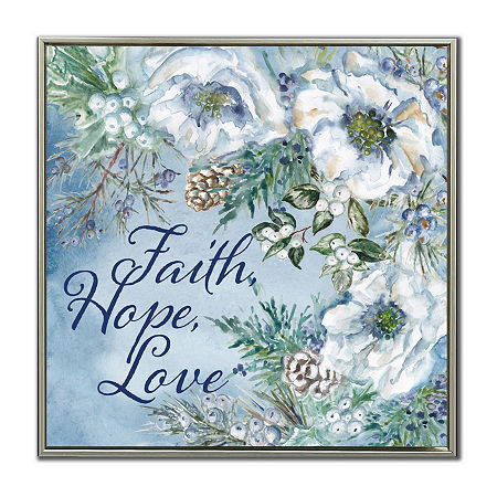 Click here for Streamline Art Faith Hope Love Canvas Art  One Siz... prices