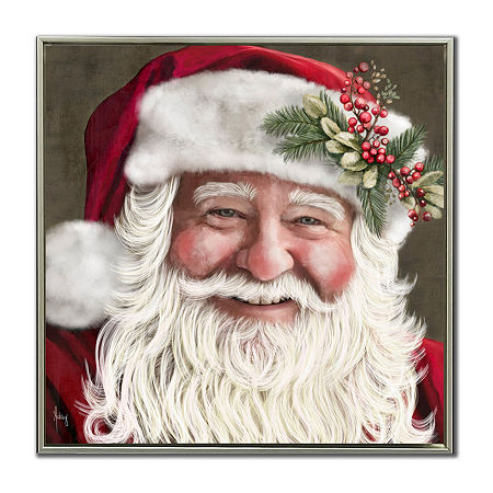 Click here for Streamline Art Jolly Santa Canvas Art  One Size  W... prices