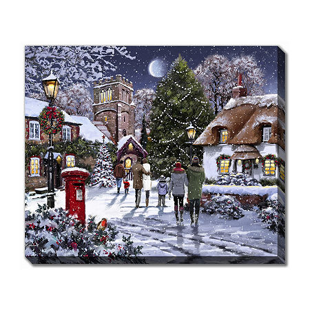 Click here for Streamline Art A Winter Evening Canvas Art  One Si... prices