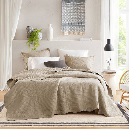 Madison Park Tuscany 3-Pc. Quilt Set  King/California King - Khaki