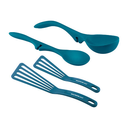 Rachael Ray Lazy 4-Pc. Spoon Ladle and Turner Set - Blue
