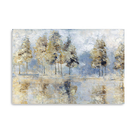 Click here for Lumaprints Blue Golden Forest Canvas Art  One Size... prices