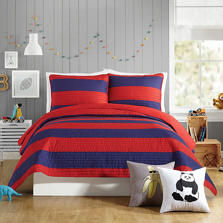 Click here for Urban Playground Lavelle Stripes Quilt Set  One Si... prices