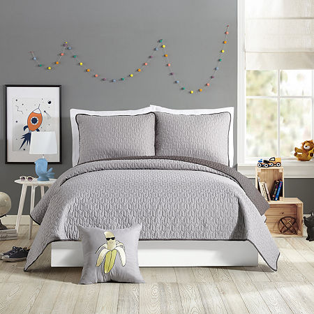 Click here for Urban Playground Coty Quilt Set  One Size  Gray prices