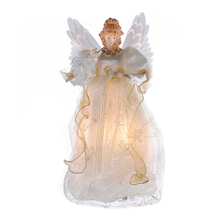 Click here for Kurt Adler 14-Inch Fiber Optic Ivory And Gold Anim... prices