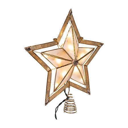 Kurt S. Adler 5-Point Large Star w/Smoke Capiz Treetop