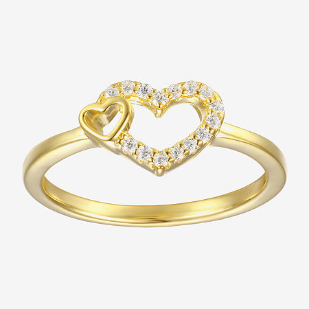 Click here for Girls 1/10 CT. Lab Created Cubic Zirconia 14K Gold... prices