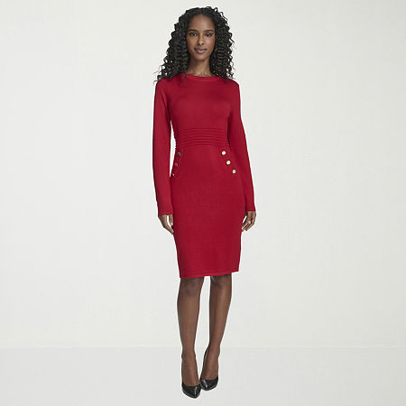 Click here for Marc New York Womens Long Sleeve Sheath Dress  Med... prices