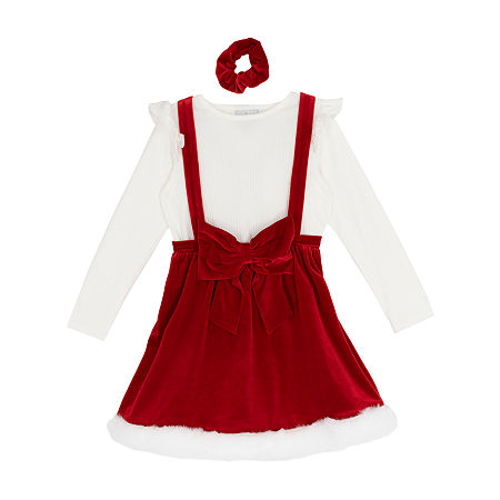 Click here for Rare Editions Toddler Girls Sleeveless Velvet Jump... prices