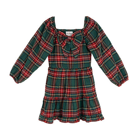 Click here for Rare Editions Big Kid Girls Long Sleeve A-Line Dre... prices