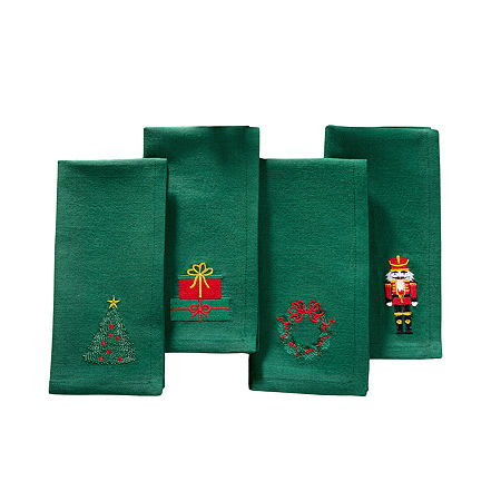 Click here for Elrene Holiday 4-Pc. Embroidered Napkin Set  17 x... prices