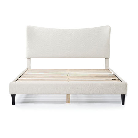 Click here for Lumi Wingback Upholstered Queen Bed  One Size  Whi... prices