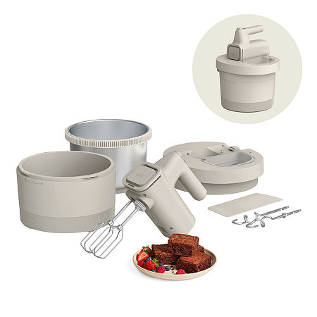Click here for bella 3.5Quart Hand Stand Mixer  One Size  Beige prices