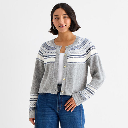 Click here for a.n.a Womens Crew Neck Long Sleeve Button Geometri... prices