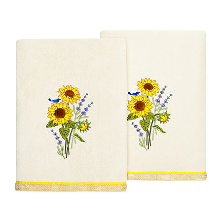 Click here for Linum Home Textiles Girasol 2-pc. Embellished Flor... prices
