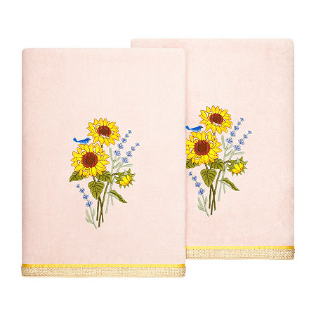 Click here for Linum Home Turkish Cotton Girasol Embellished 2-Pc... prices
