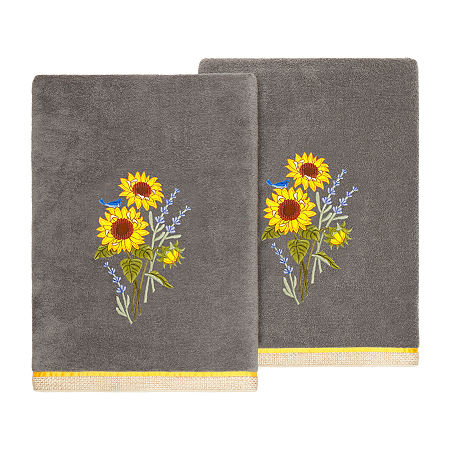 Click here for Linum Home Turkish Cotton Girasol Embellished 2-Pc... prices