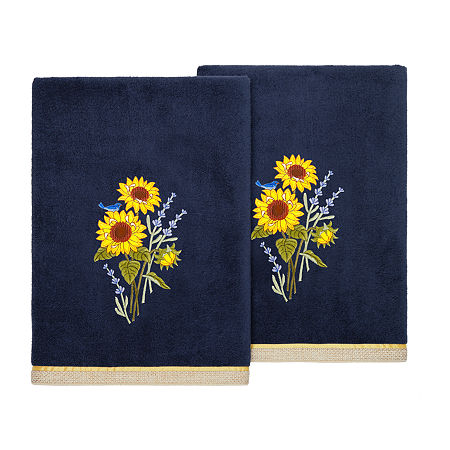 Click here for Linum Home Turkish Cotton Girasol Embellished 2-Pc... prices