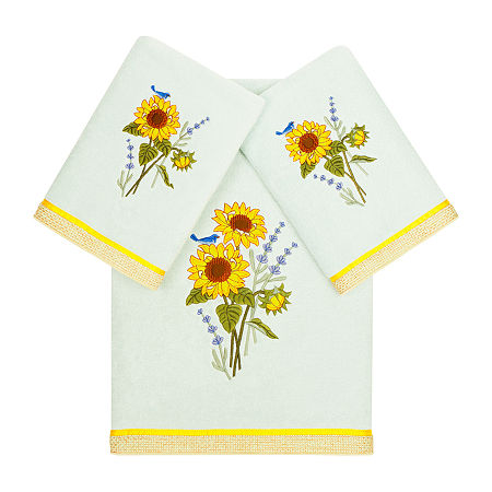 Click here for Linum Home Turkish Cotton Girasol Embellished 3-Pc... prices