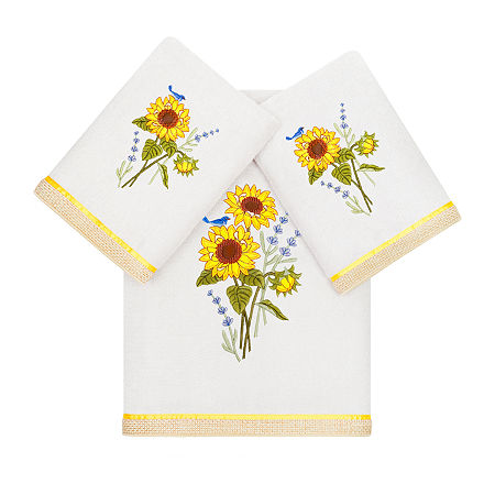 Click here for Linum Home Turkish Cotton Girasol Embellished 3-Pc... prices