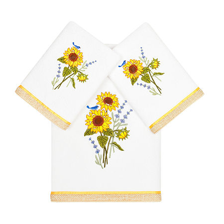 Click here for Linum Home Turkish Cotton Girasol Embellished 3-Pc... prices